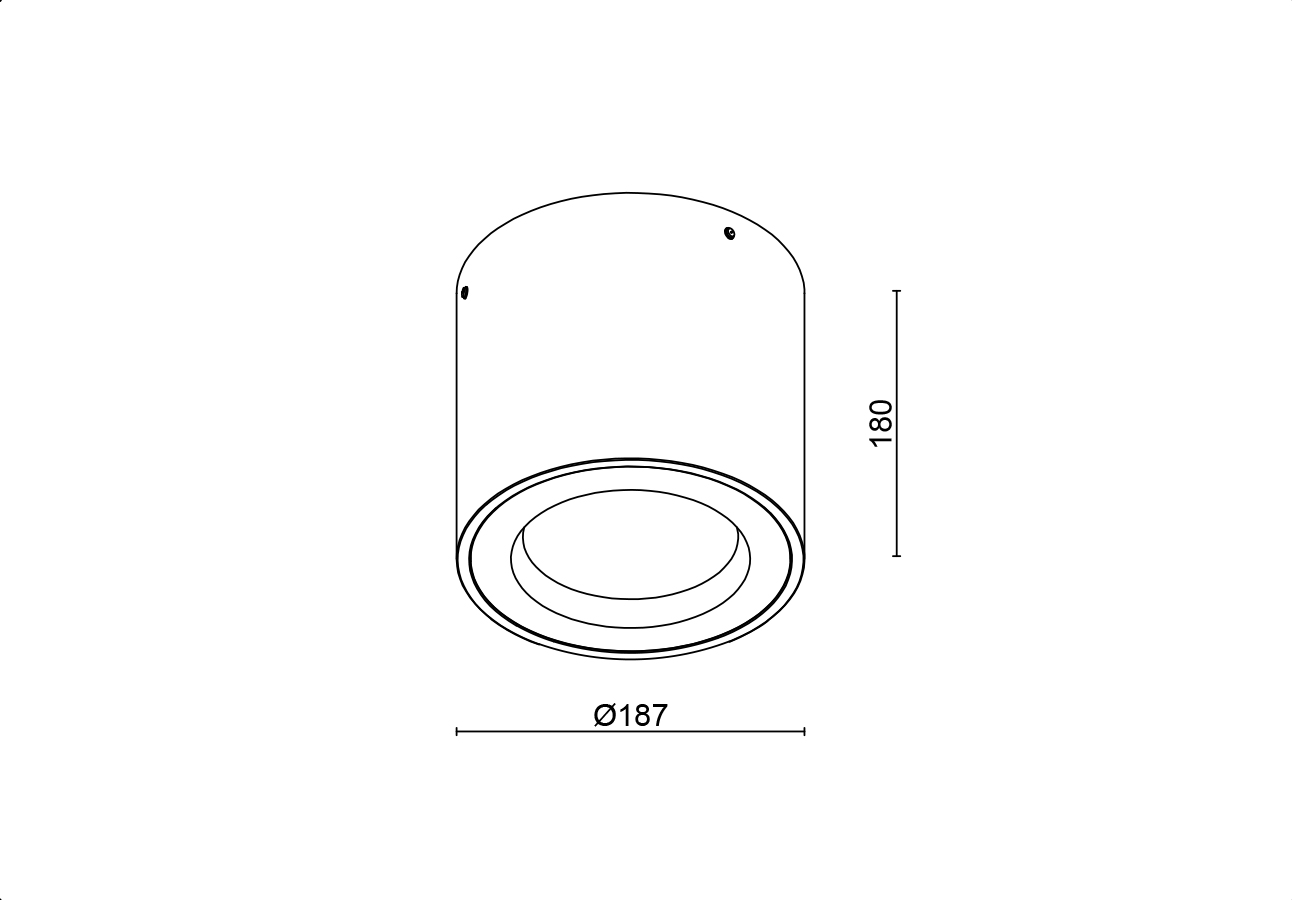DOWNLED Ø187 IP65 Surface Mounted | EAE Aydınlatma